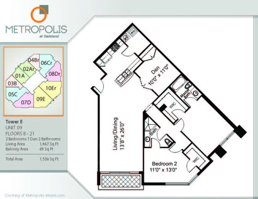 Metropolis Miami - Floor Plans